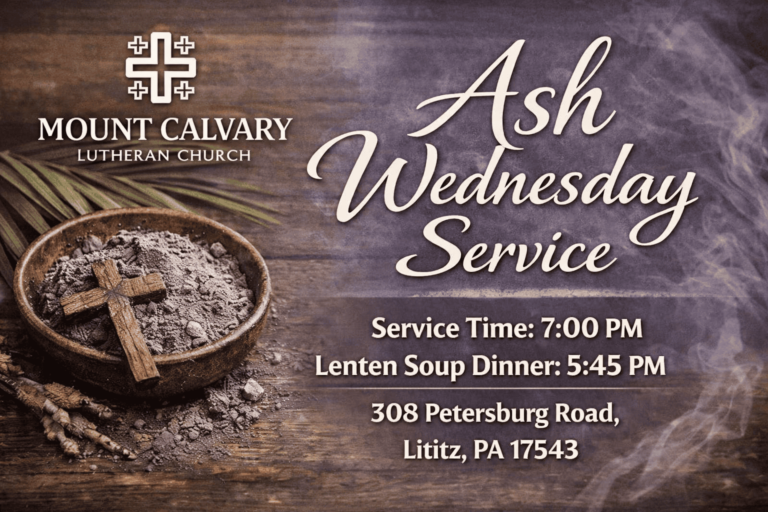 Ash Wednesday Service Near Lancaster Pa - Ash Wednesday Mass